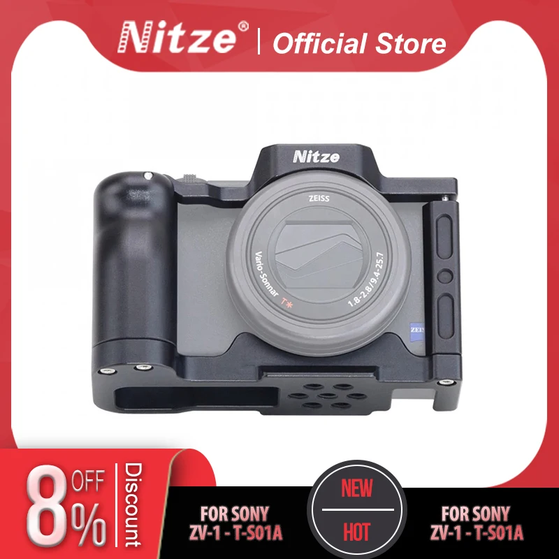 NITZE-CAMERA-CAGE-Aluminum-Alloy-Video-Cage-with-Cold-Shoe-and-QR-Arca ...