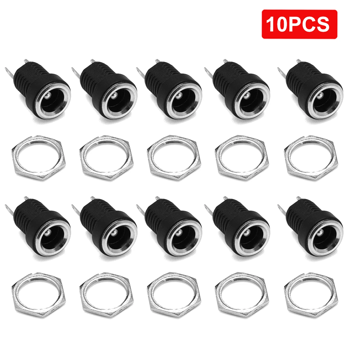 1/100 stücke DC Power Stecker 2,1mm * 5,5mm 12v Männlich Weiblich ...