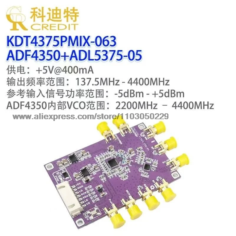 Original ADF4350+ADL5375 module simple IQ modulation transmitter 500MHz ...