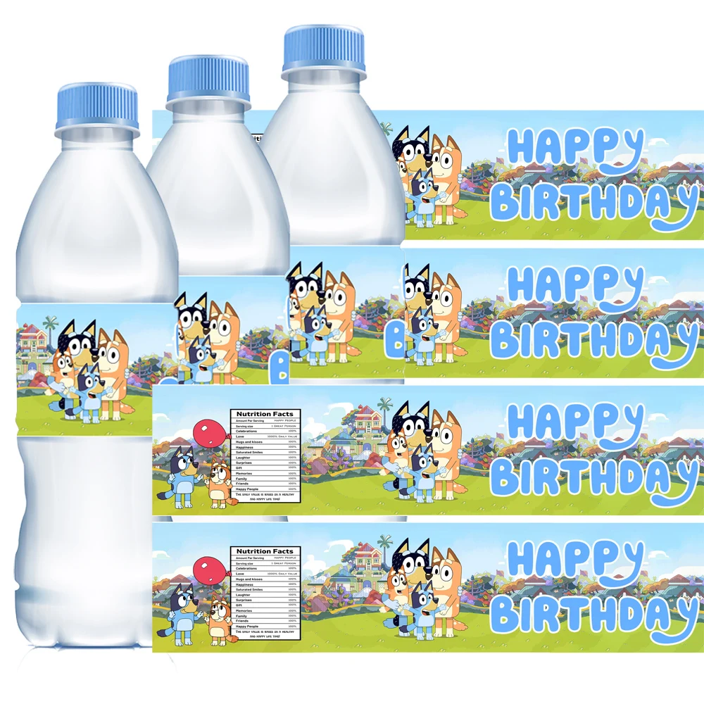 Bluey-Water-Bottle-Labels-for-Bingo-Family-Party-Supplies-Toys-Birthday ...