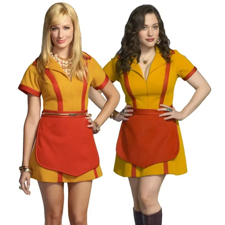 2-Broke-Girls-Cosplay-Dress-Costumes-for-Halloween-Girl-Party-Wear-Max ...