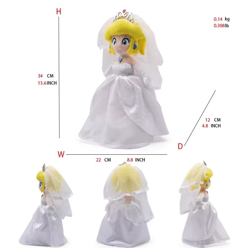 41Styles Mario Luigi Toad Toadette Doll Princess Peach Ice Fire Flower ...