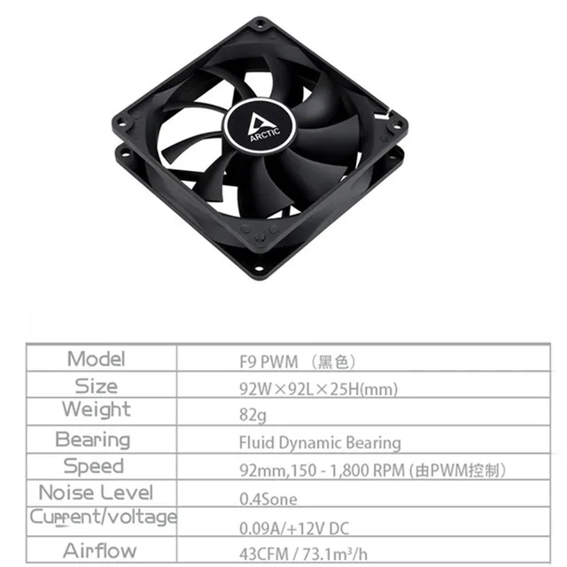 ARCTIC F14 PWM PST CO 12/14cm PC Case Fan 140mm CPU Cooling Fan Cooler ...
