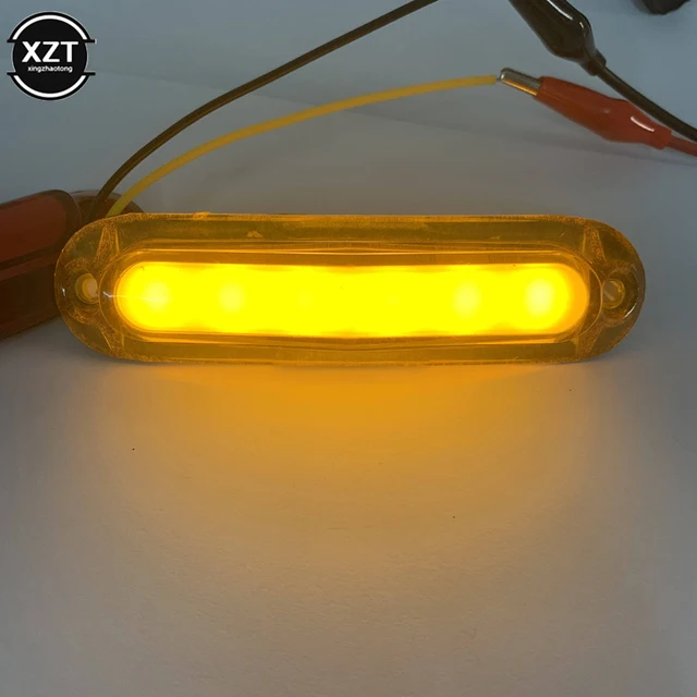 12V 24V LED Car Warning Light 6 LED Light For Trailer Truck Lorry ...