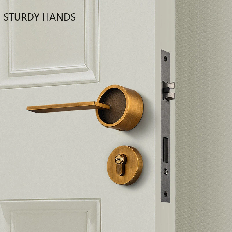 WSHYUFEI Zinc Alloy Door Locks Bedroom Nordic Style Interior Door ...