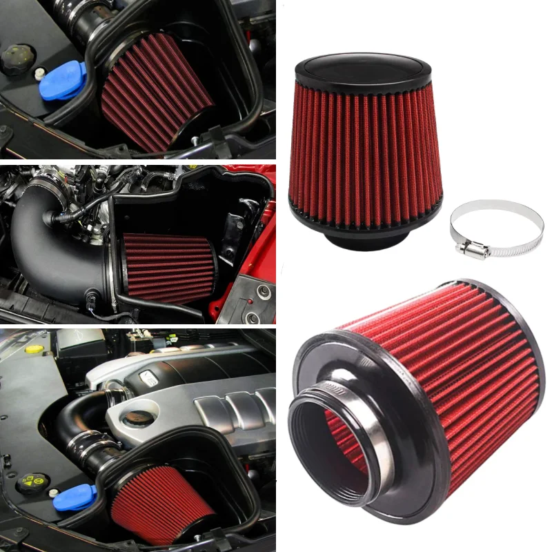 76mm-100mm-Car-Intake-Air-Filter-3-Inch-Short-Long-Universal-High-Flow ...