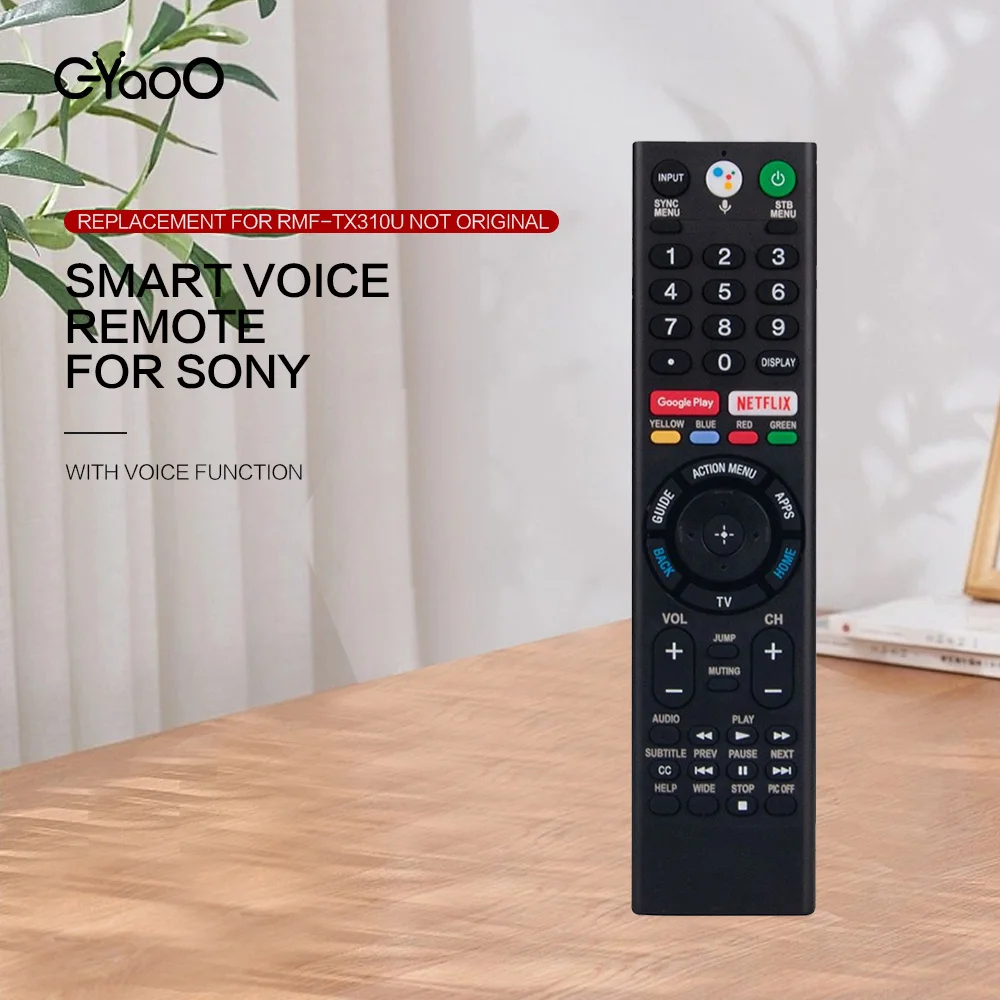 RMF-TX310U-Replace-Voice-Remote-Control-with-Mic-fit-for-Sony-4K-Smart ...