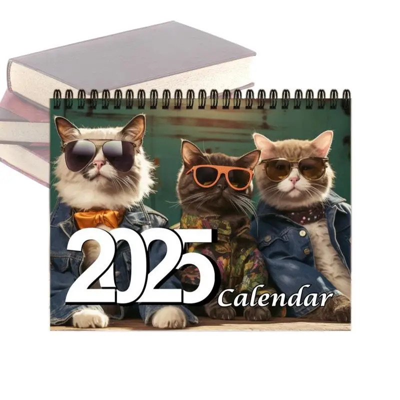 Animal-Calendar-for-Wall-2025-Monthly-Cats-Calendar-for-Household-Funny ...