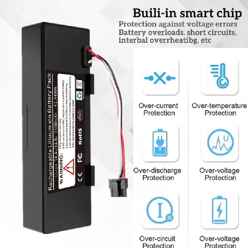 Original-3500MAH14-8V-For-Viomi-V3-V2PRO-VRVCLMB21B-MVVC01-JG-STYTJ02YM ...