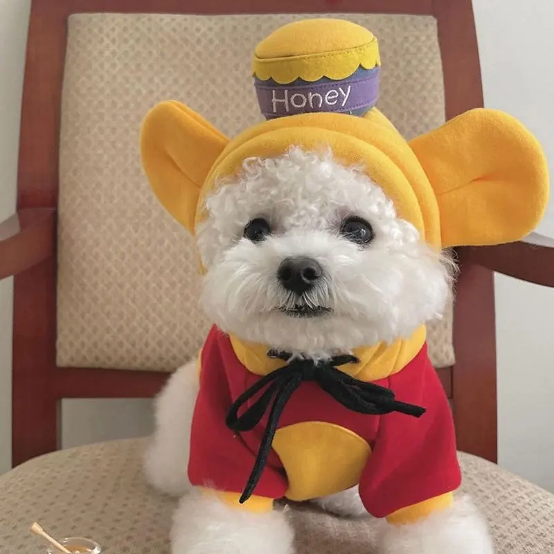 Autumn-and-winter-dog-thin-sweatshirt-Winnie-the-Pooh-outfit-small-and ...