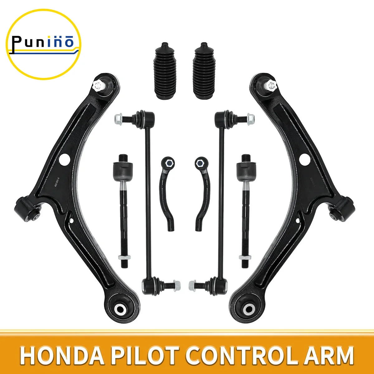 Punino-10pcs-Suspension-Kit-Control-Arms-Tie-Rods-Sway-Bar-End-Links ...