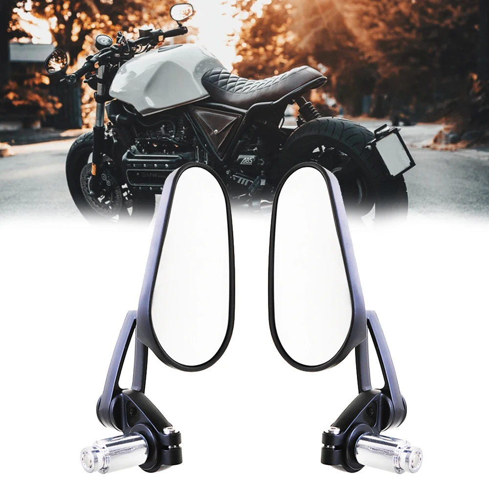 7-8-22mm-Universal-Motorcycle-Bike-Rearview-Mirrors-Handle-Bar-End-Side ...