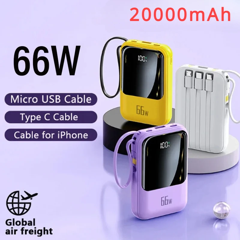 New-Mini-Power-Bank-20000mAh-66W-Super-Fast-Charging-External-Battery ...