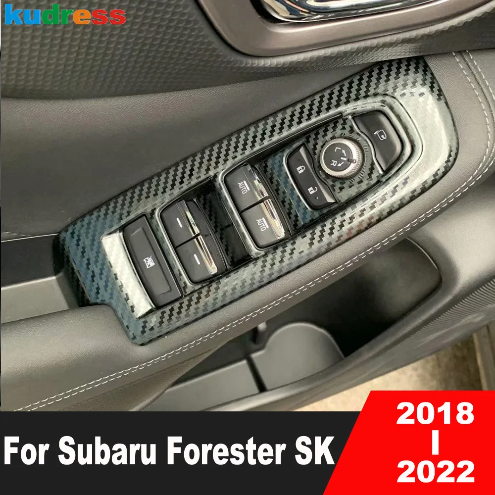 For Subaru Forester SK 2018 2019 2020 2021 2022 Steel Carbon Fiber Car ...