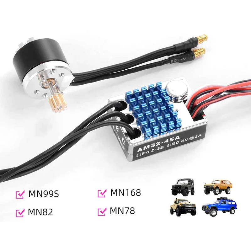 PYFORE 45A ESC 2322 2600KV Outer Rotor Motor Brushless Combo for MN99S ...