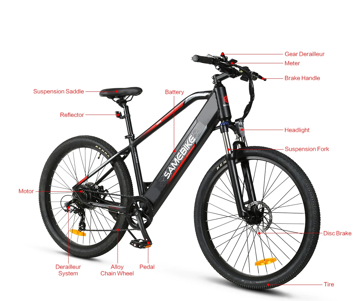 Vélo électrique Samebike MY275 - pliable et performant