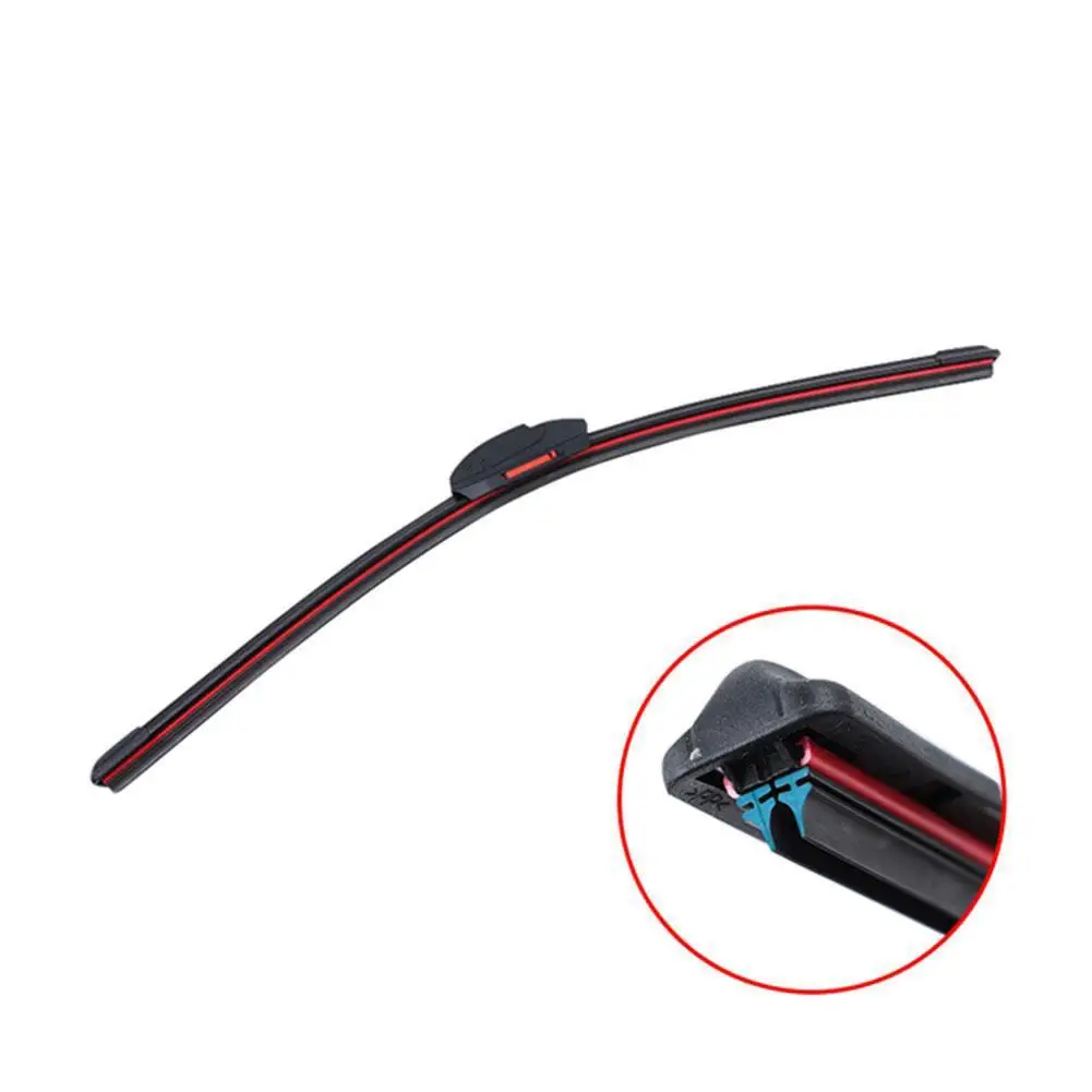 Car-Wiper-blades-Universal-Frameless-Bracketless-Car-Soft-Double-Rubber ...