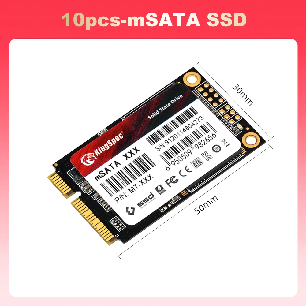 데스크탑 미니 PC EMMC용 KingSpec SSD mSATA 120GB 240GB 미니 SATA 드라이브, SATA3 내장 ...