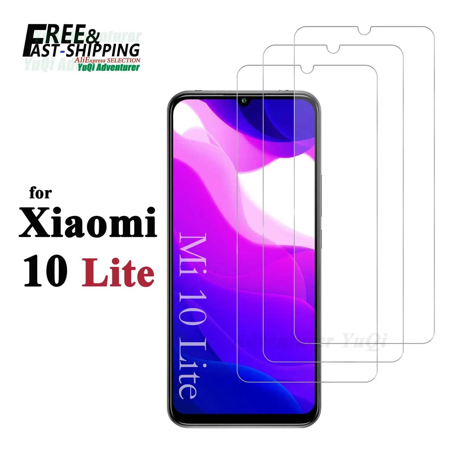 Screen Protector For Xiaomi MI 10 Lite 5G Tempered Glass HD Crystal ...