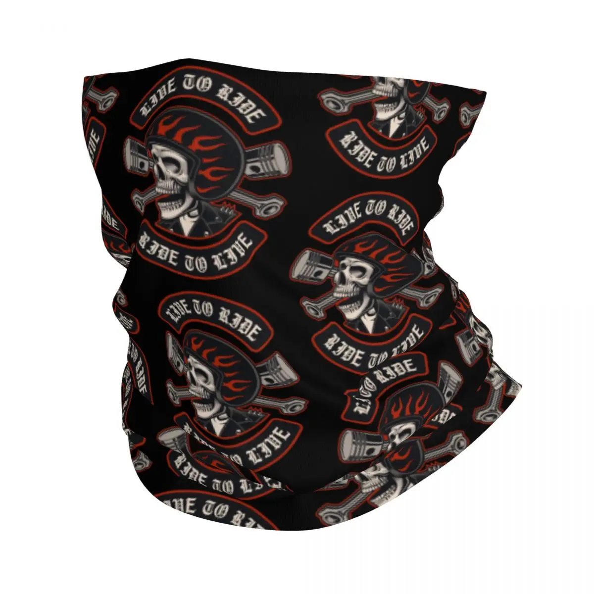 Rockabilly-Rock-Biker-Motorcycle-Skull-Neck-Gaiter-Women-Men-Windproof ...