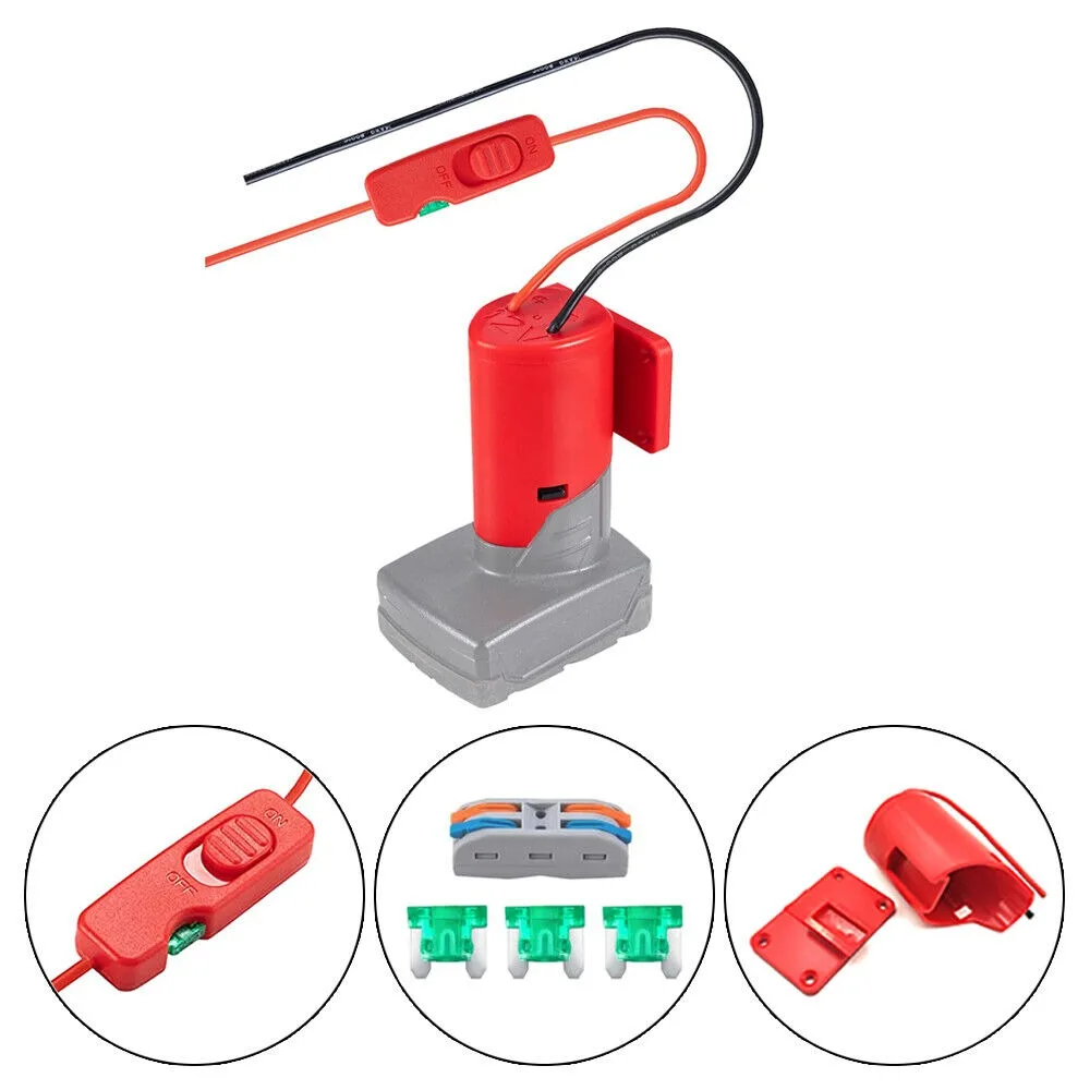 Battery-Adapter-for-Milwaukee-12V-Li-ion-Battery-Adapter-with-Switch ...