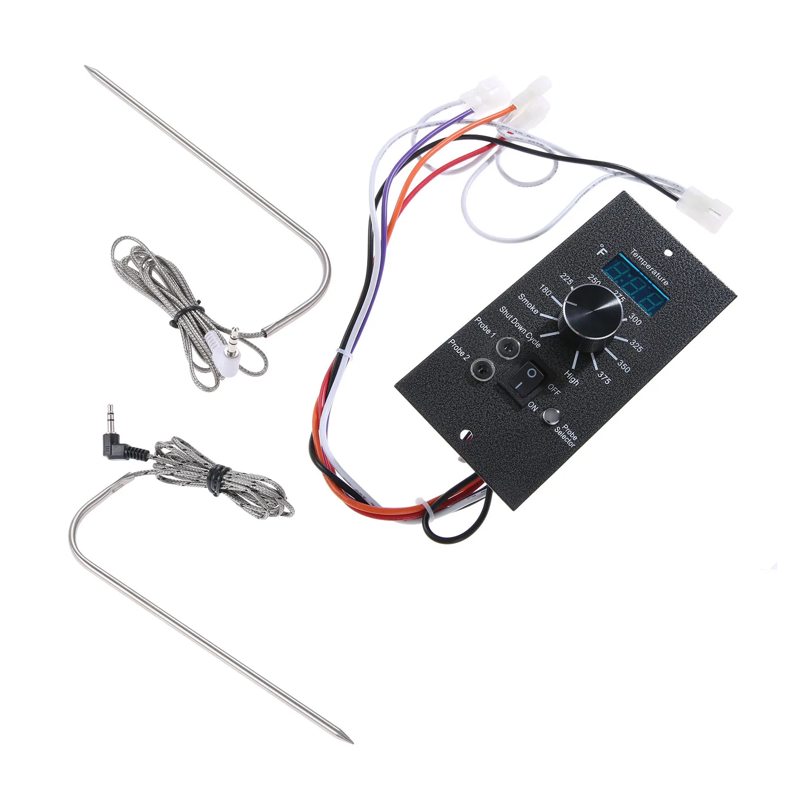 3pcs/set Digital LED BBQ Thermostat Control Board Temperature + 2 Meat ...