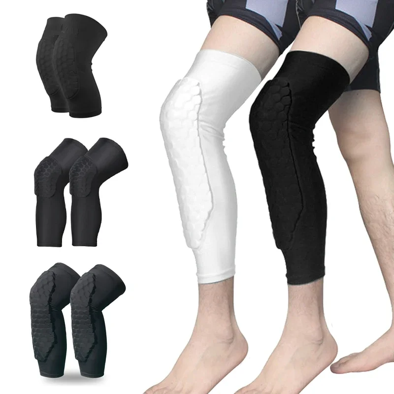 2Pcs-Breathable-Sports-Football-Basketball-Knee-Pads-Honeycomb-Knee ...