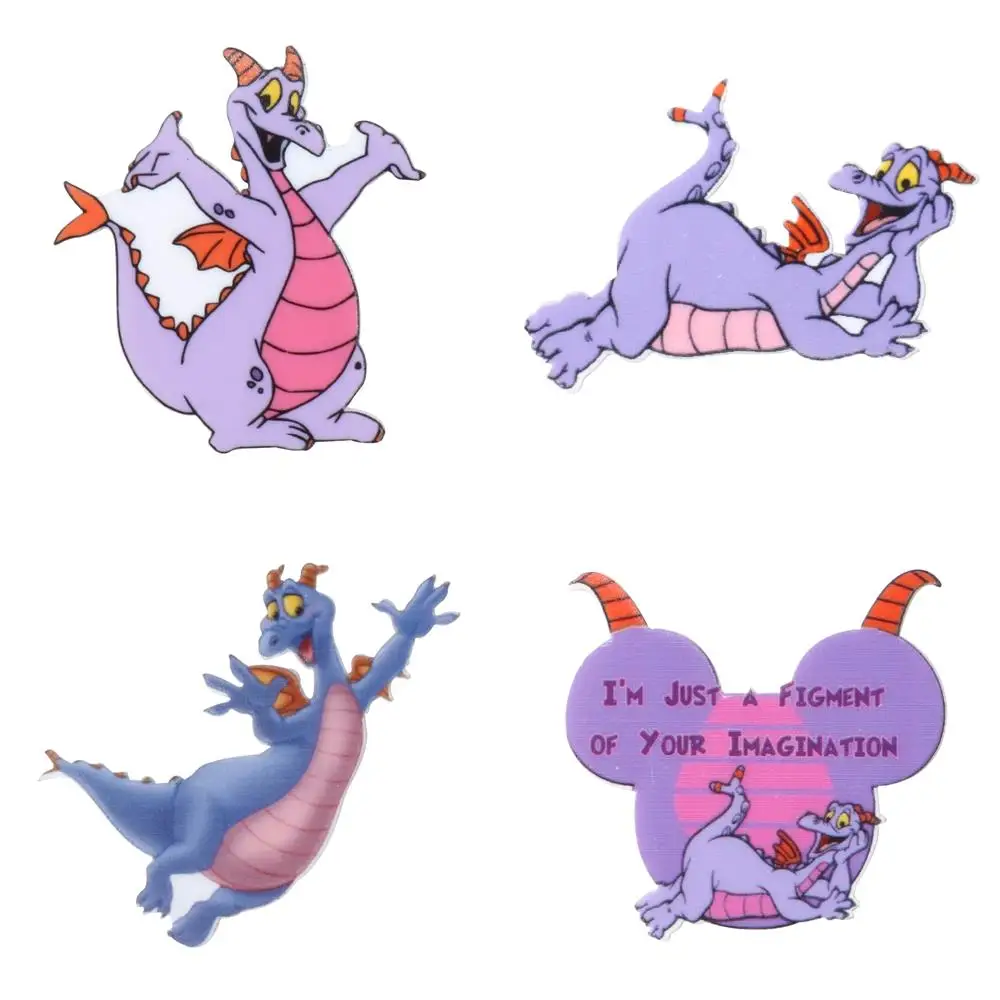 Flat Back Resin Disney | Dragon Flat Back Resin | Acrylic Hairpin ...