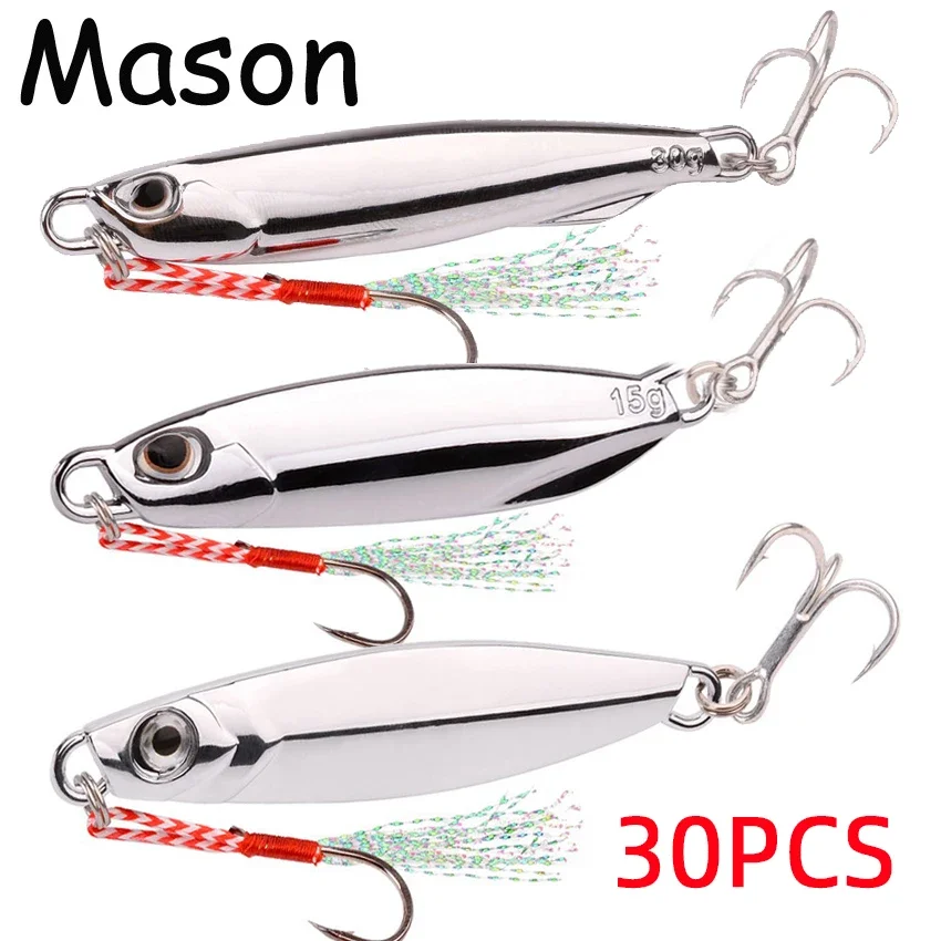 30PCS-Silver-Plating-Fishing-lures-Set-Jigs-7G-40G-Jigbait-Fishing-Lure ...