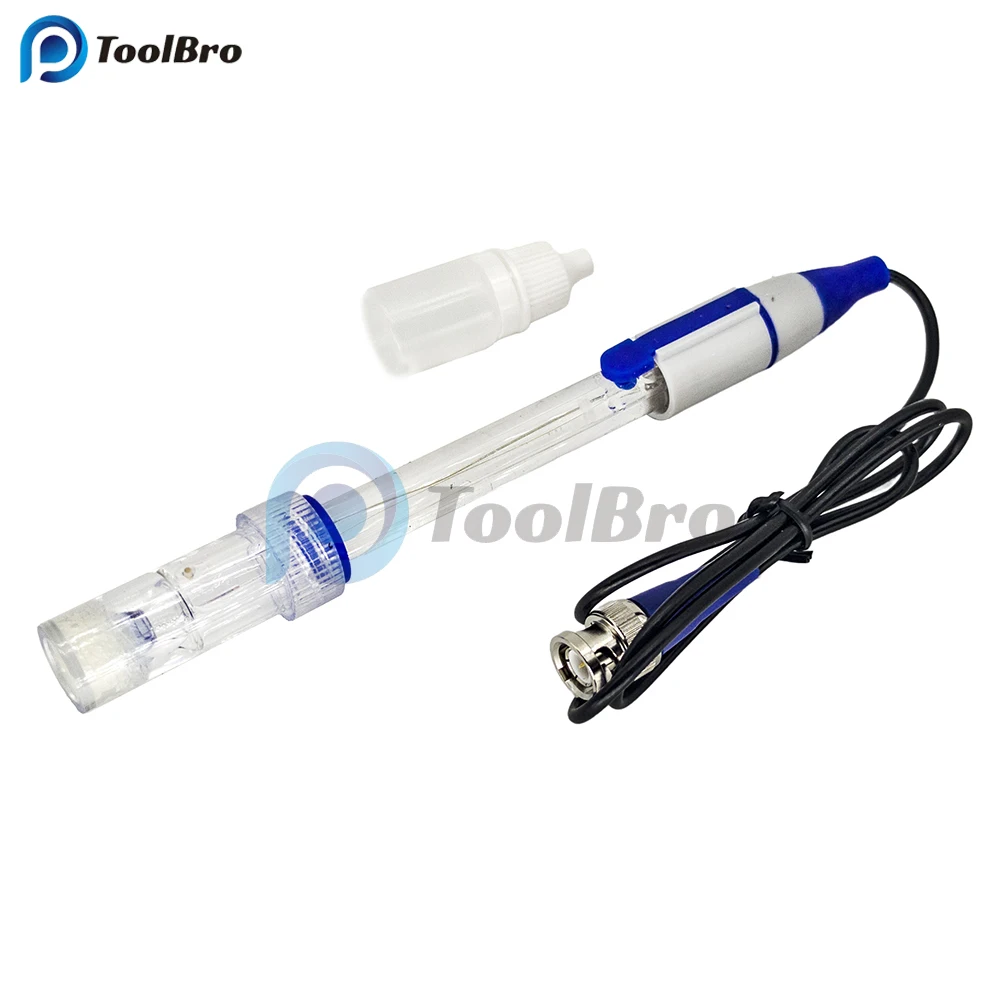 E-7505-C Rechargeable Glass PH Electrode Probe BNC Connector 2-12 pH Ag ...