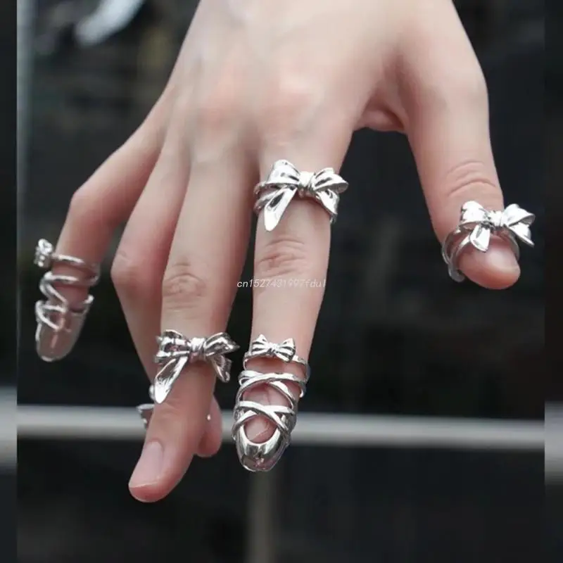 Anillo de punta de dedo Punk, zapatillas de Ballet, anillo de apertura ...