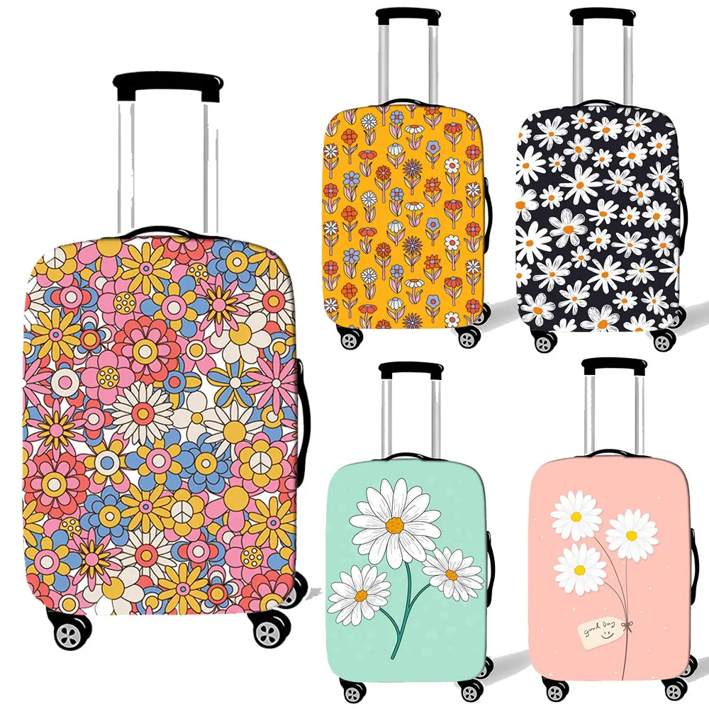 Daisy-Print-Luggage-Cover-Marguerite-Pattern-Women-Men-Anti-dust ...