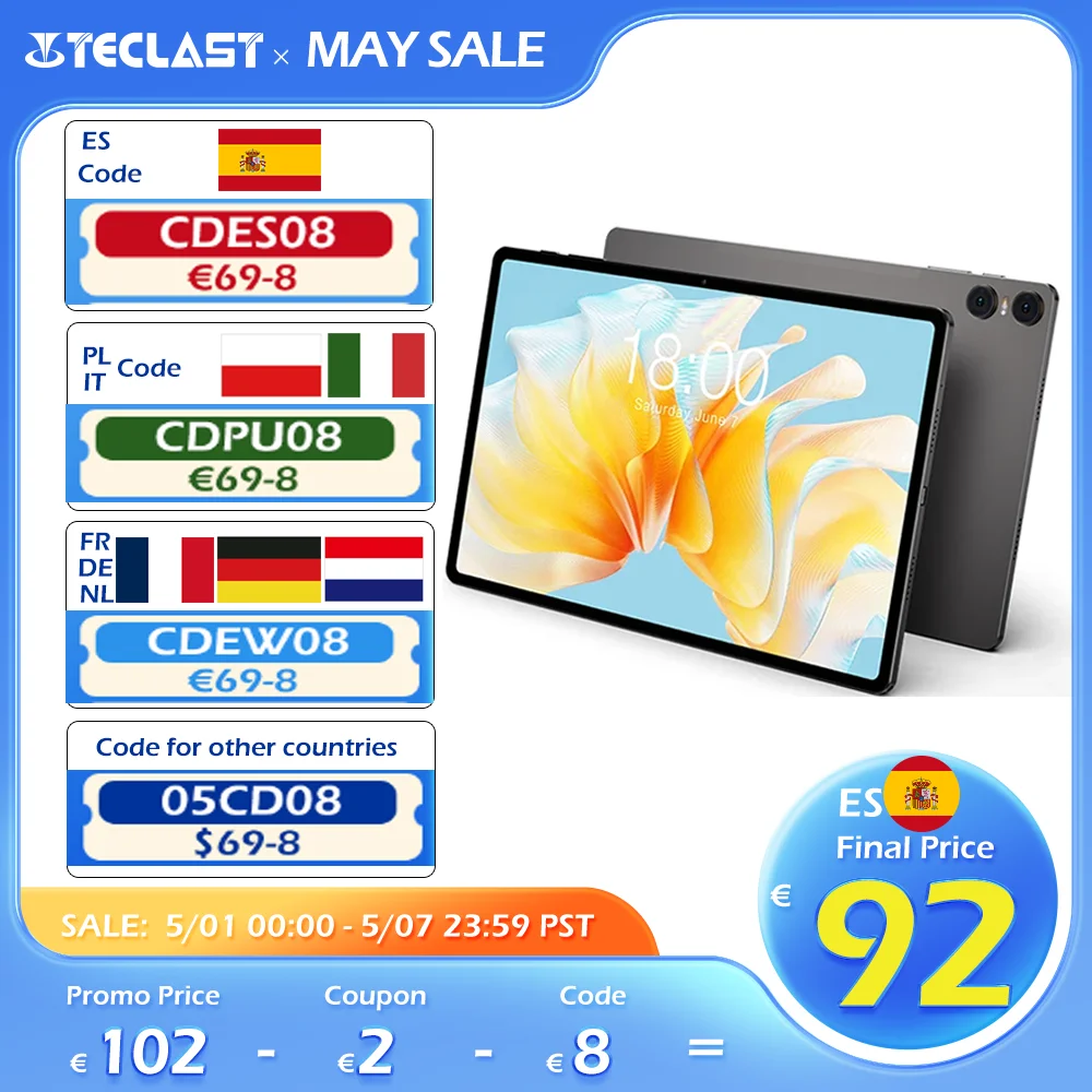 TECLAST-tablet-T40-Air-Android-13-8GB-RAM-ROM-256GB-10-4-inch-7200mAh ...