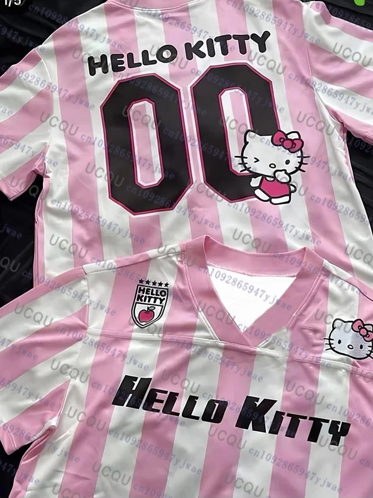 Special Edition Hello Kitty Sportswear Women's V-neck Football Jersey ...