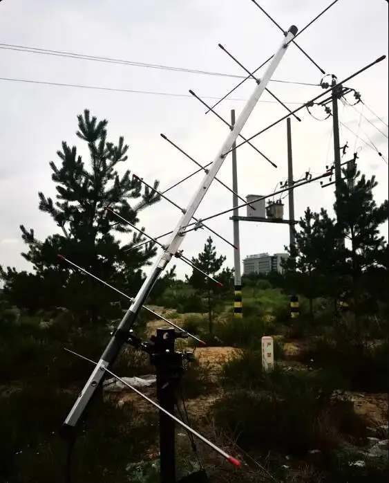 144/433mhz Radio Yagi Antenna UV Double Segment Cross for Low Elevation ...