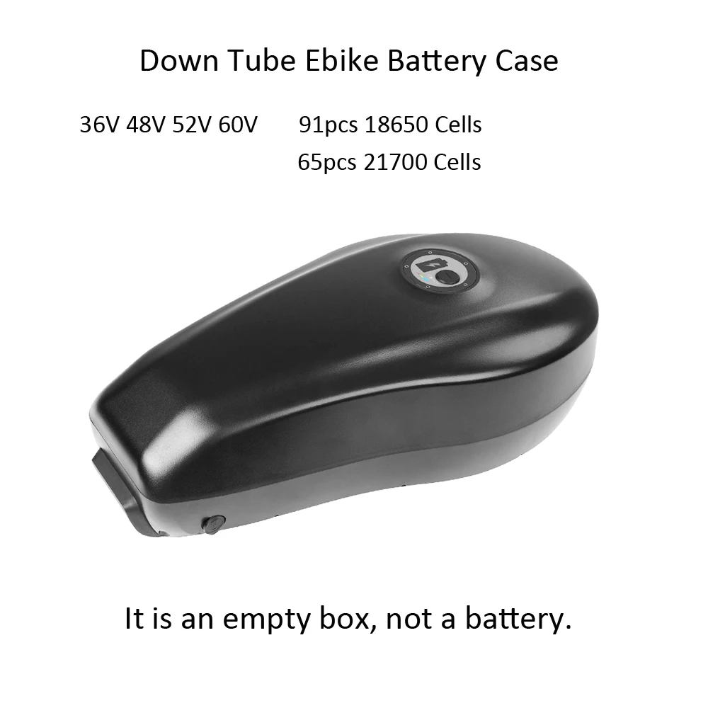 Canon-2 Down Tube Battery Case 36V 48V 52V 60V Empty Battery Box with ...