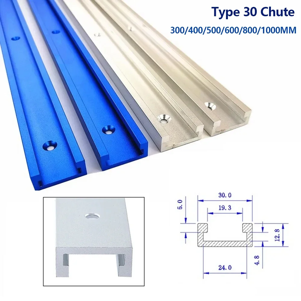 30-Type-T-track-T-slot-Miter-Track-Jig-Fixture-Slot-Connector-Aluminum ...