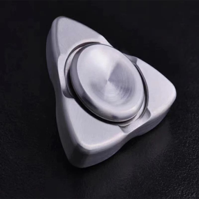 Fun-Stainless-Steel-Triangle-Fidget-Spinner-Metal-Hand-Spinner-Adult ...