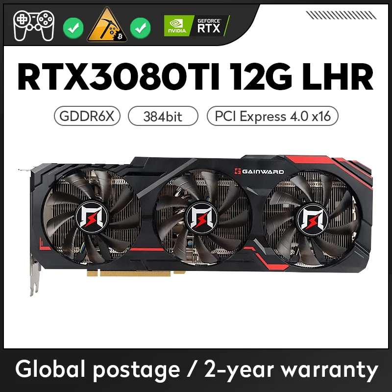 Gainward nvidia rtx 3080ti 12g gddr6x placa gráfica do jogo de ...