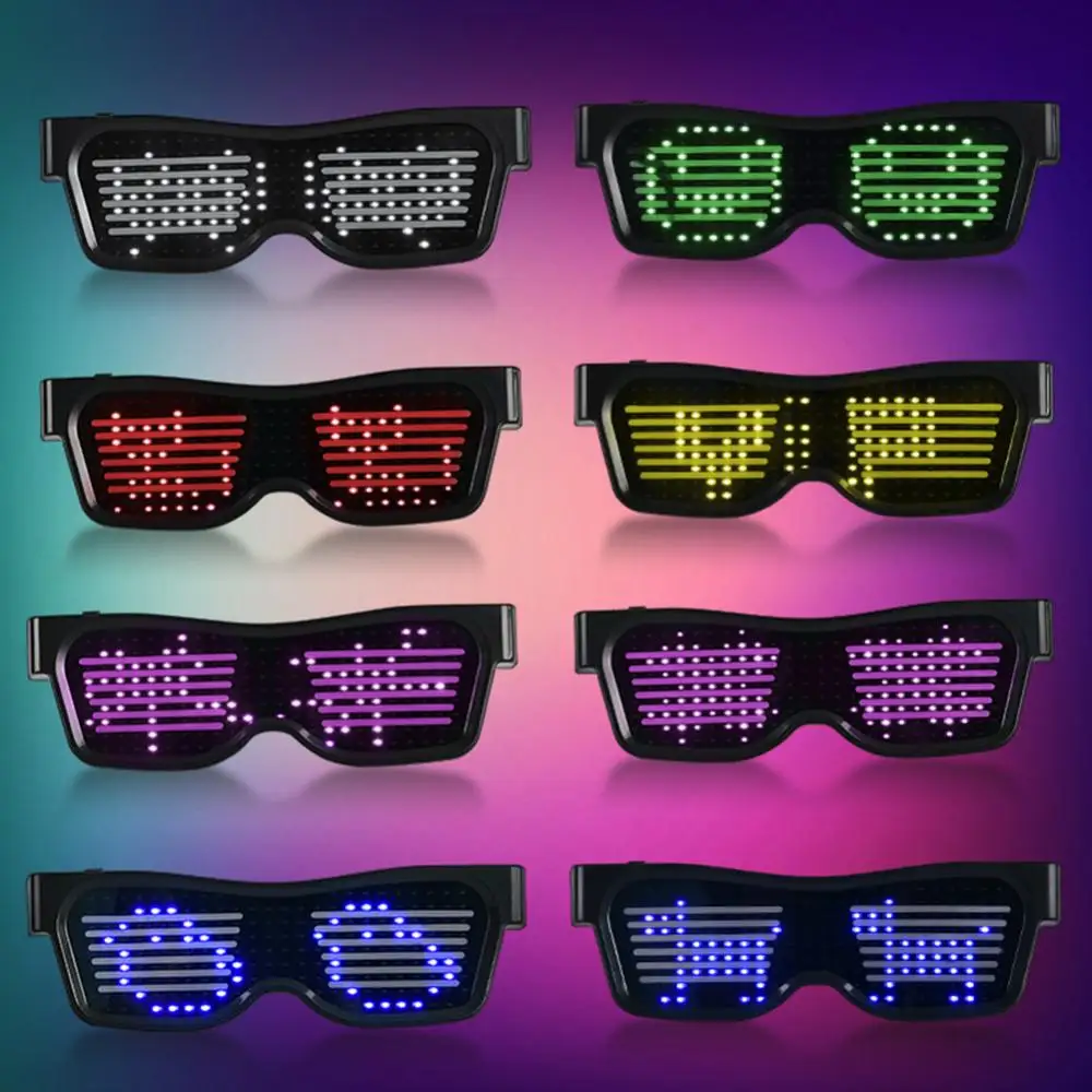 Luminous-LED-Glasses-Bluetooth-compatible-APP-Control-Hip-Hop-Bar-KTV ...