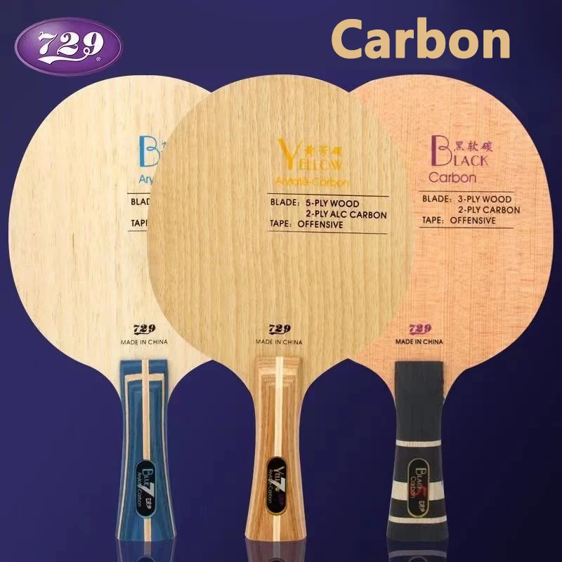 Original-729-Friendship-Yellow-ALC-Table-Tennis-Blade-5-Wood-2-Arylate-Carbon-Professional-Ping ...