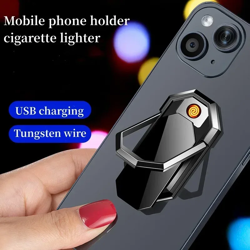 Mobile-Phone-Bracket-Electric-USB-Charging-Lighter-Creative-Multi ...