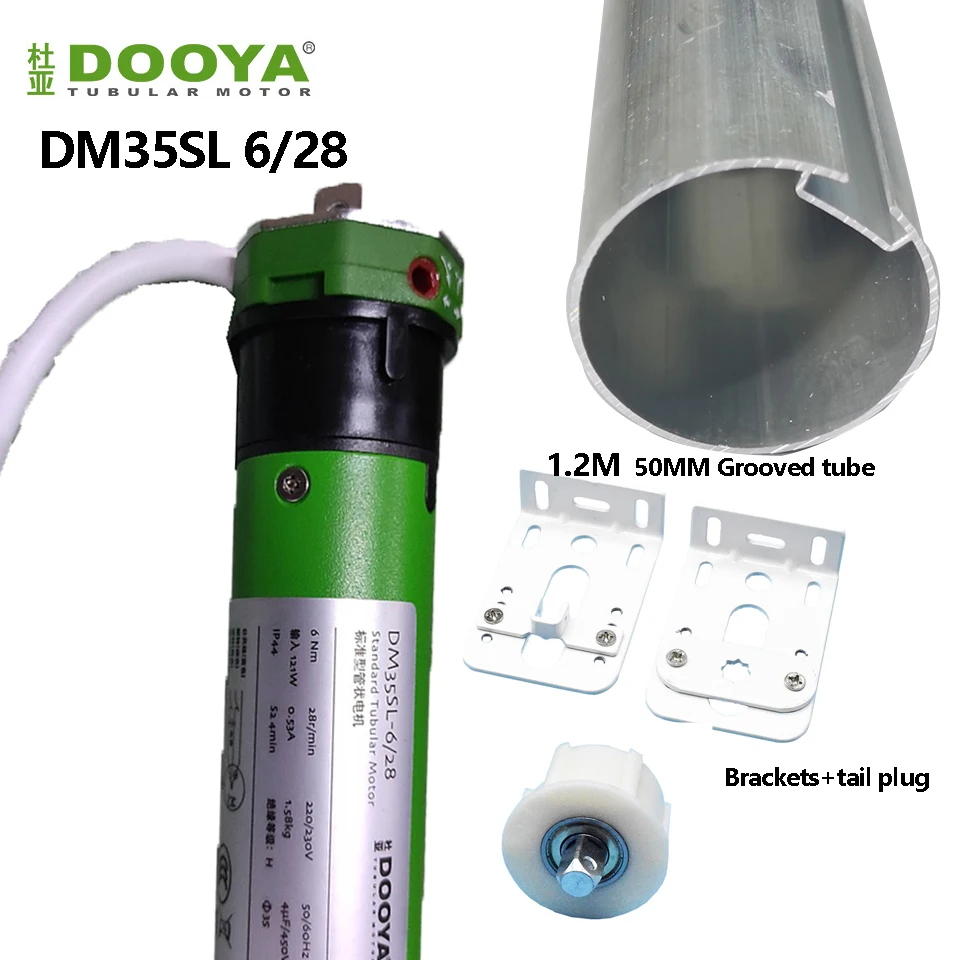 Dooya DM35S 6/28 Silent Fast Rolling Tubular Motor for Roller Shade ...