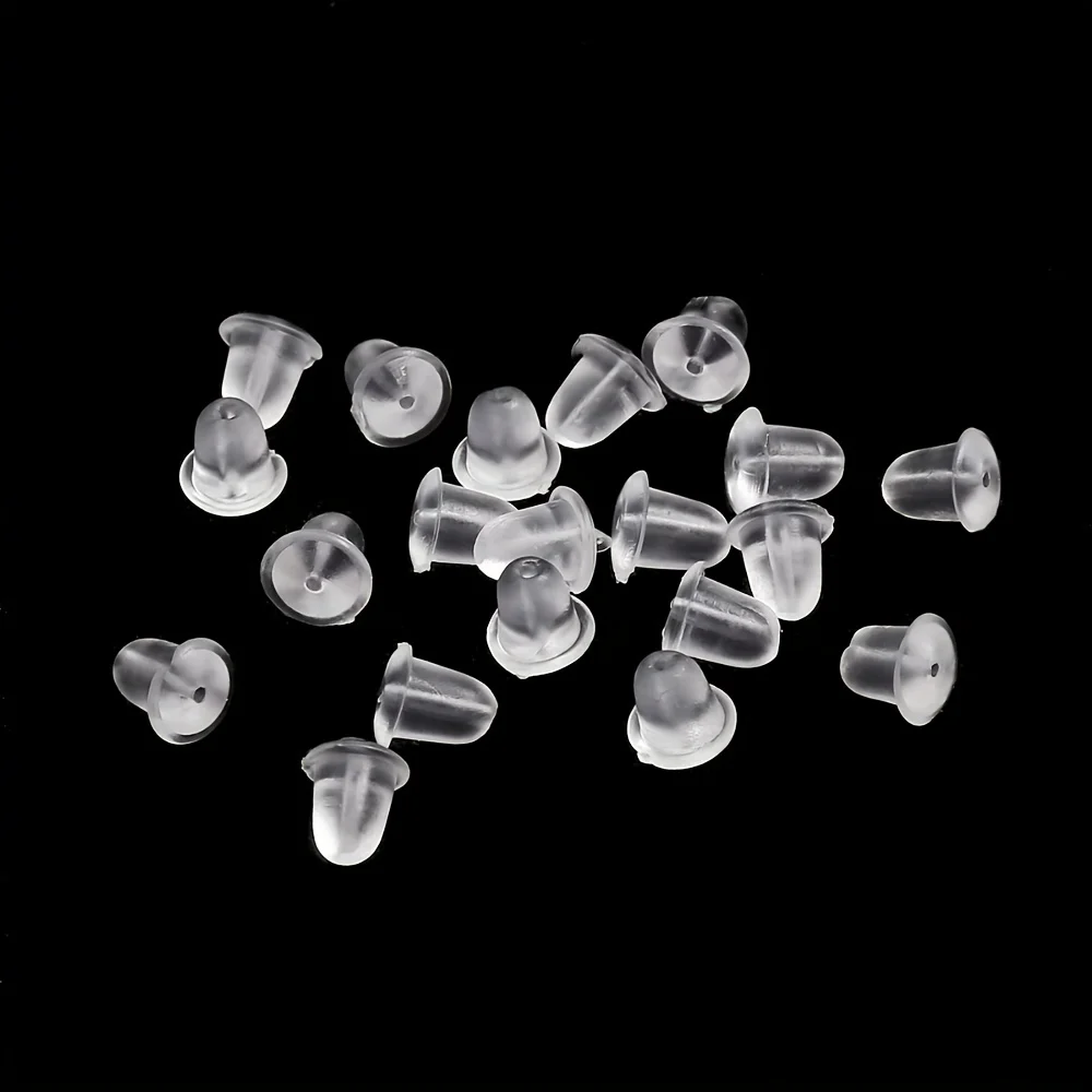 2/10/50/100/200pcs Silicon Earring Back Plug Cap Ear Backs Lifters ...