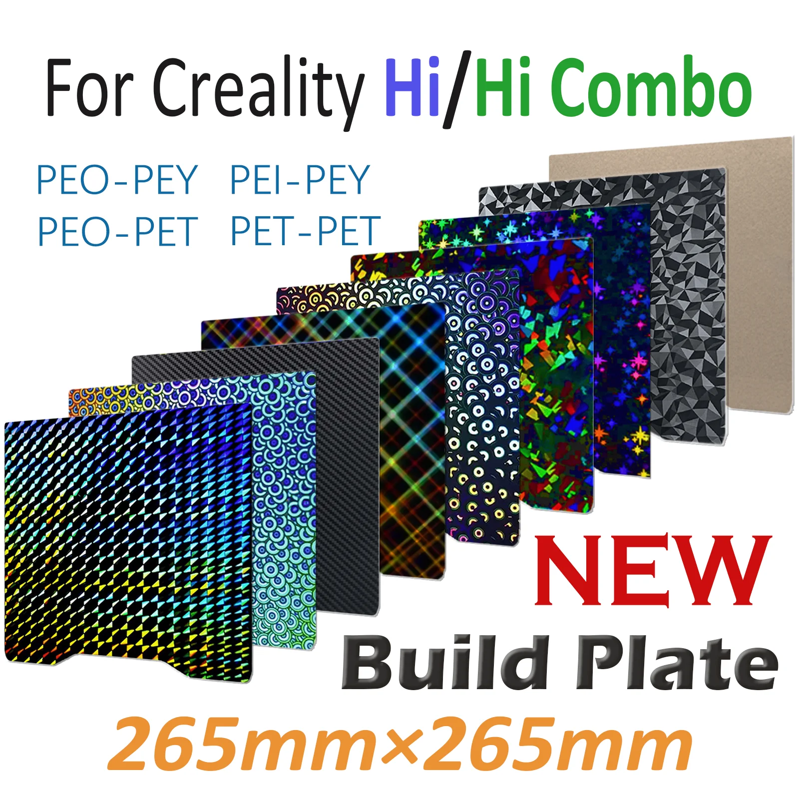265x265mm Creality Hi Combo Build Plate Double Sided PEI PEO PET PEY ...