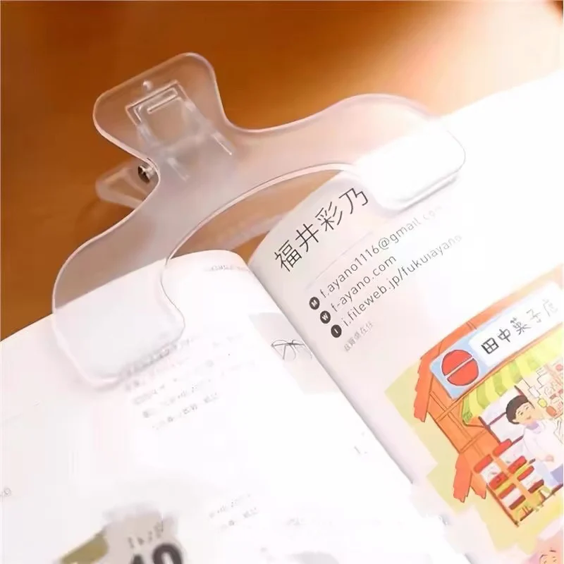 Transparent acrylic plastic book clip, simple reading aid, fixed book ...