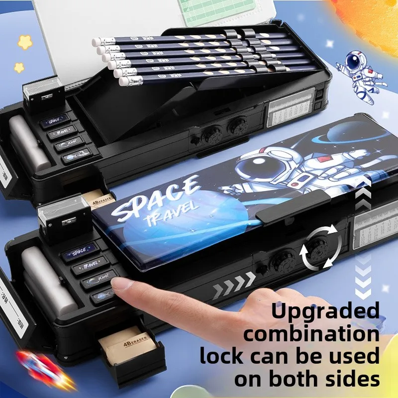 Multi Functional Stationery Box for Boys and Girls Children's Password ...