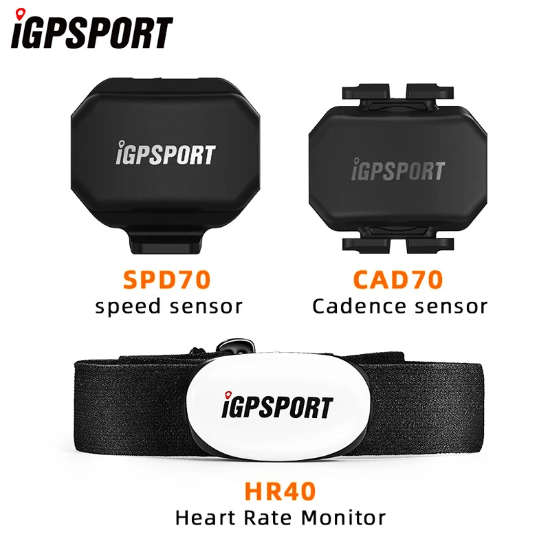 IGPSPORT-Sensor-de-velocidad-SPD70-CAD70-soporte-de-modo-Dual-para-cadencia-de-bicicleta-HR40 ...