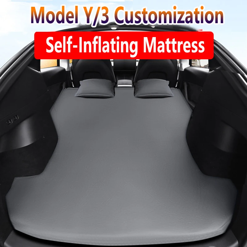 Car Self-inflating Mattress Tesla Model Y /3 Special Car Mattress Suede ...