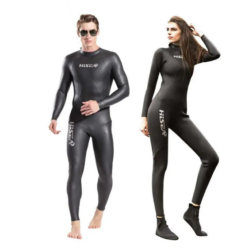 Hisea 3mm Men Women Triathlon Sharkskin Wetsuit Super Elastic ...